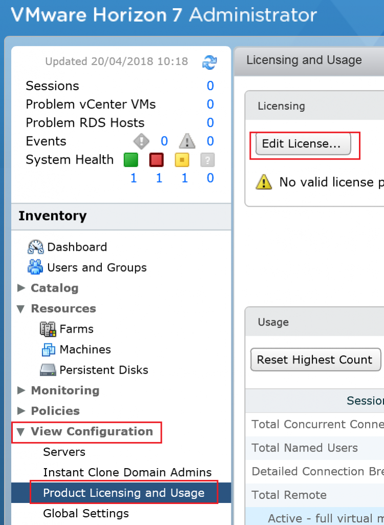 Horizon View Connection Server – Install and basic setup 2/2. | port115