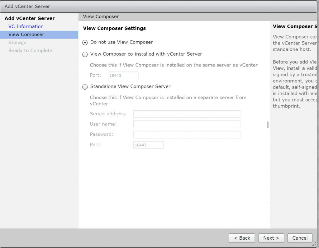 Horizon View Connection Server – Install and basic setup 2/2. | port115